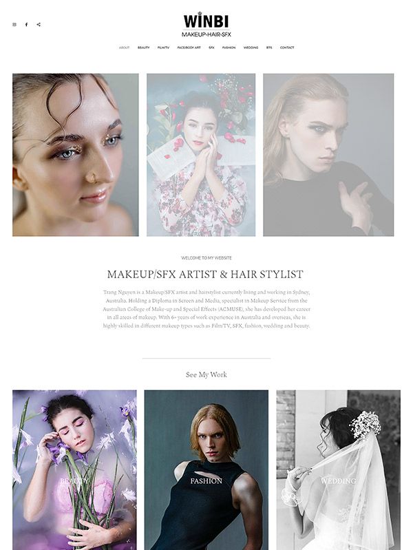 Create your stunning model website - Pixpa
