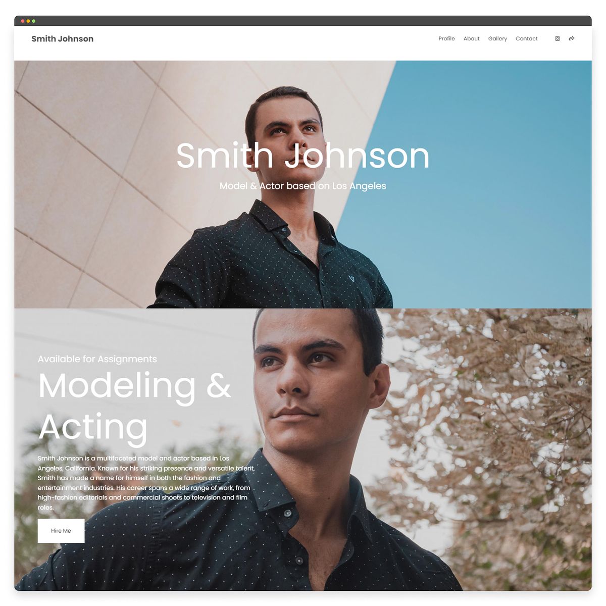 How to Make an Acting Portfolio Website in 5 Simple Steps