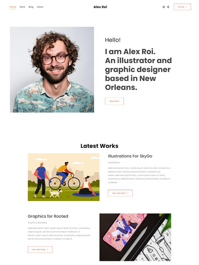 Design Portfolio Templates | Pixpa